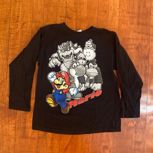 Nintendo | Shirts & Tops | Super Mario Nintendo Long Sleeve | Poshmark